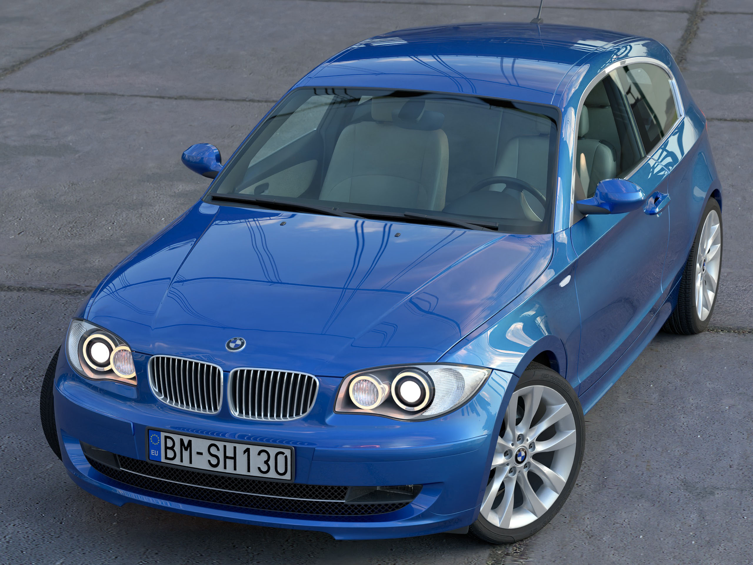 3D model :: BMW 1-series 3 door 2009