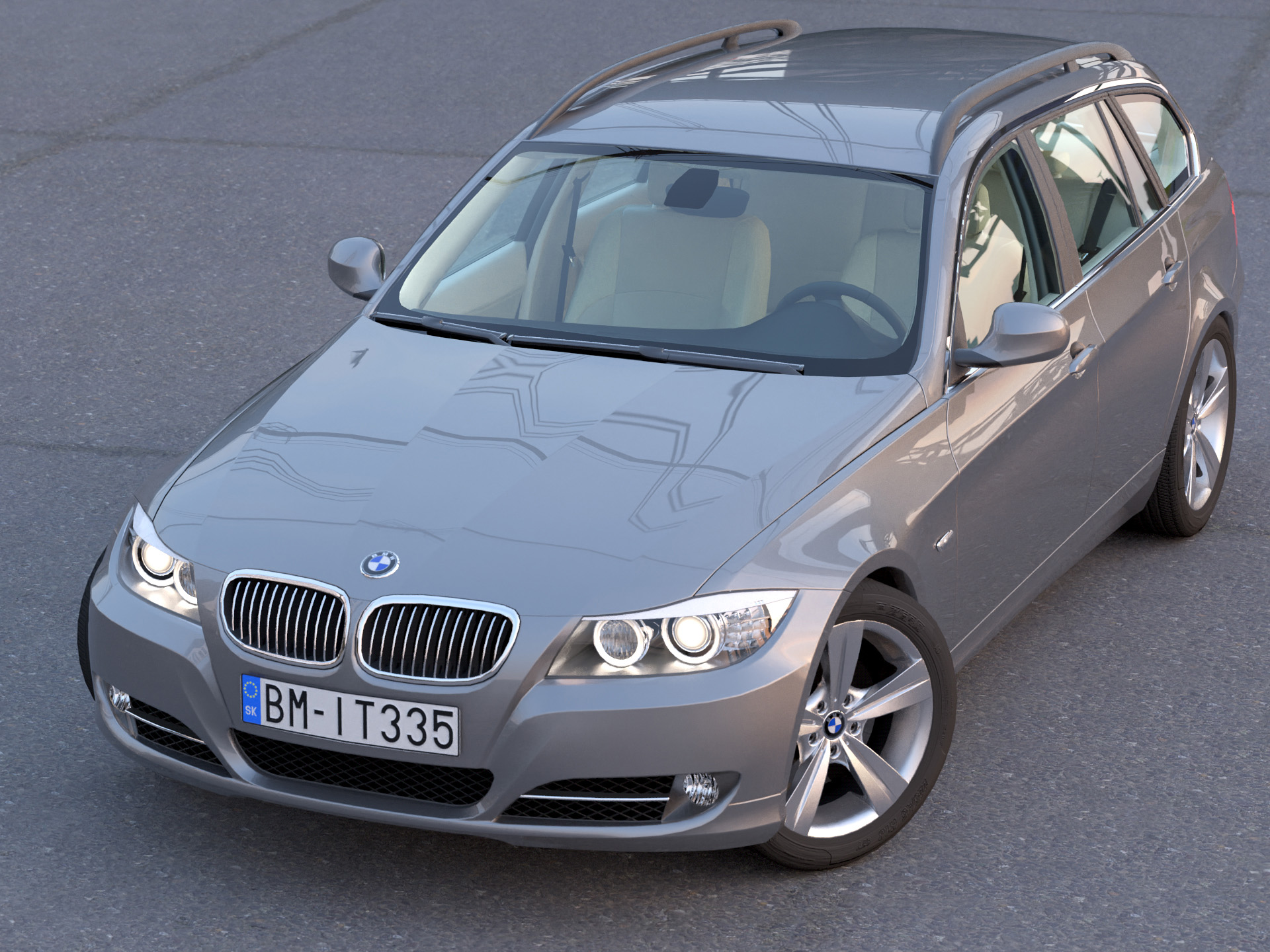 3D model :: BMW 3-series Touring E91 LCI