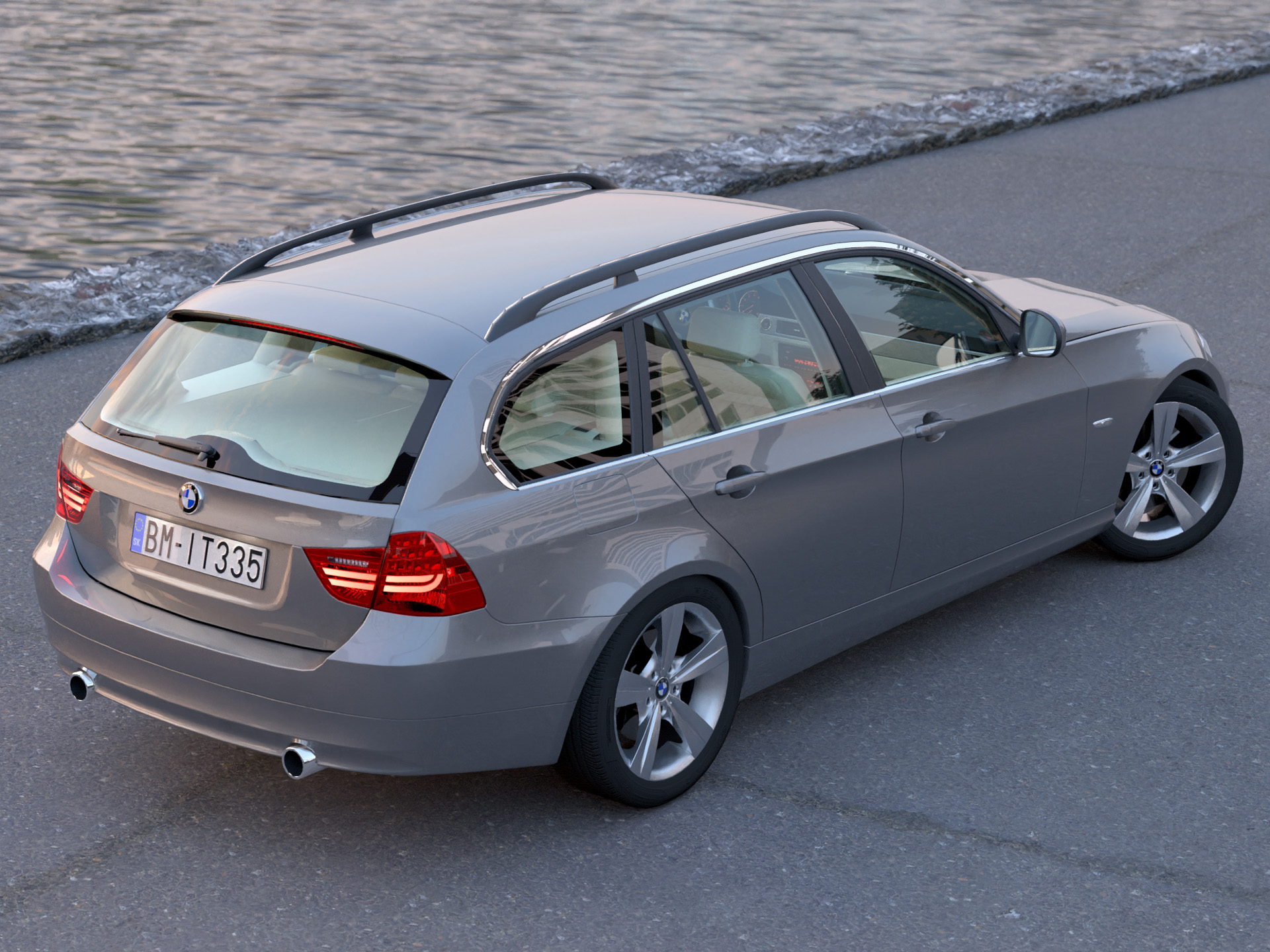 3D model :: BMW 3-series Touring E91 LCI