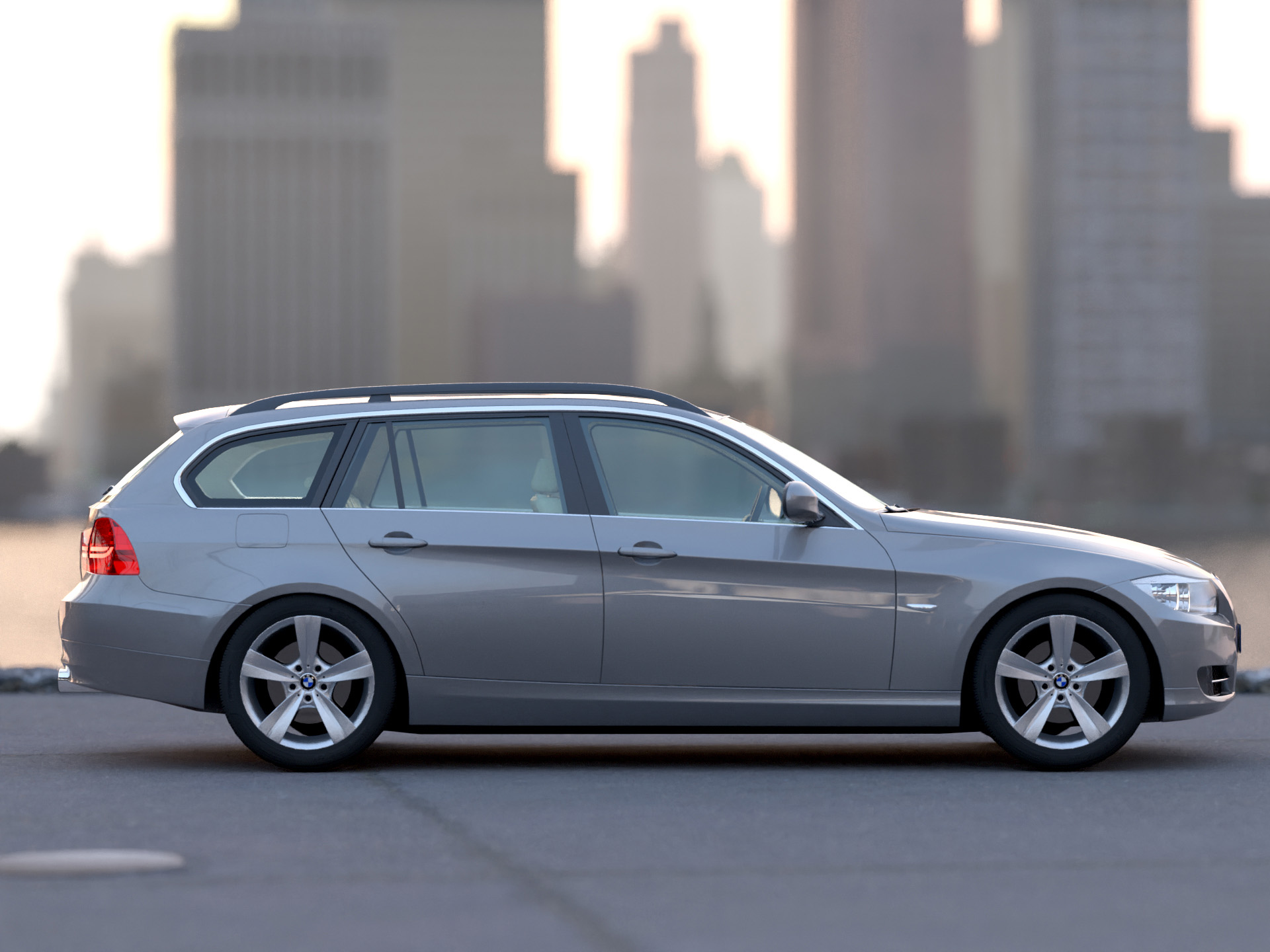 3D model :: BMW 3-series Touring E91 LCI