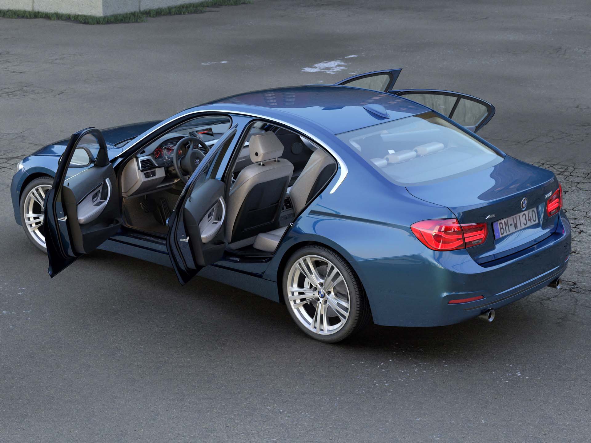 :: 3D model :: BMW 3-series F30 2016-2020::